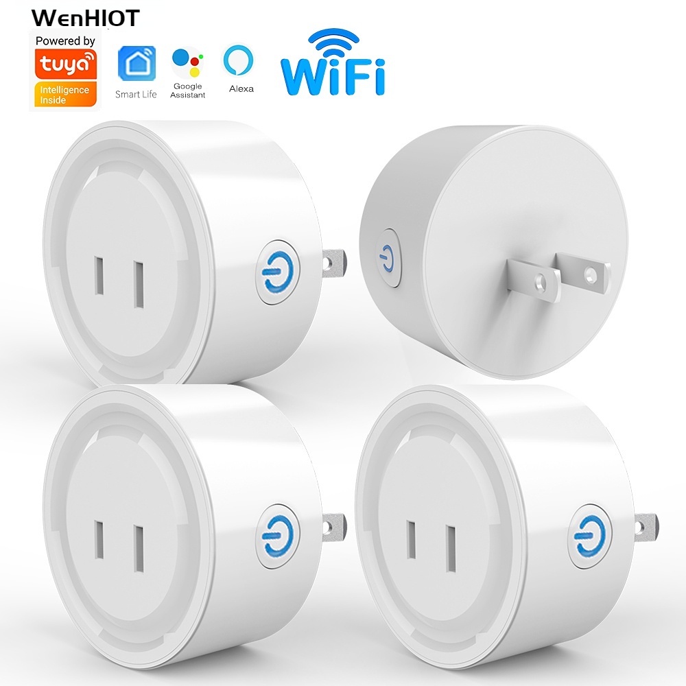 Tuya WiFi socket Smart socket 2-pin flat plug US Plug switch support ...