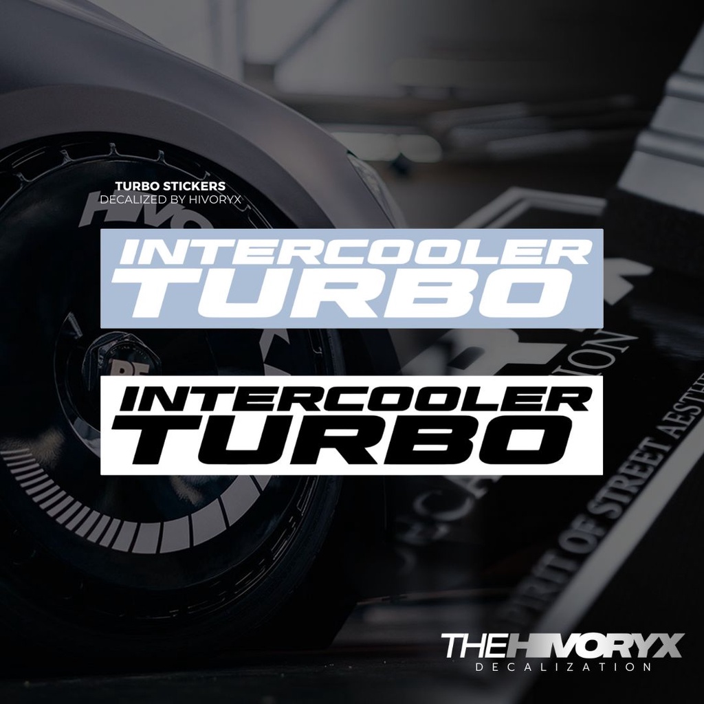 「INTERCOOLER TURBO」TURBO SERIES CAR DECAL AUTOMOTIVE DIE-CUT VINYL ...
