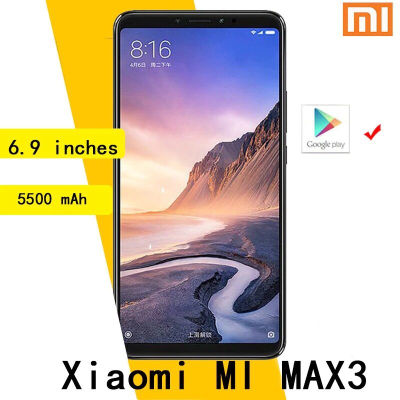 Xiaomi Mi Max 3 6.9 inch Snapdragon 636 5500 mAh 4G RAM 64GB ROM Fingerprint 4G Android Smart ...