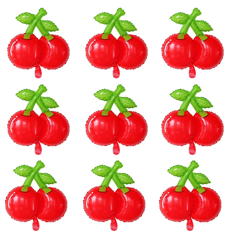 1pcs Cherry Foil Balloons Hawaii Theme Party Fruit Baby Shower Birthday ...