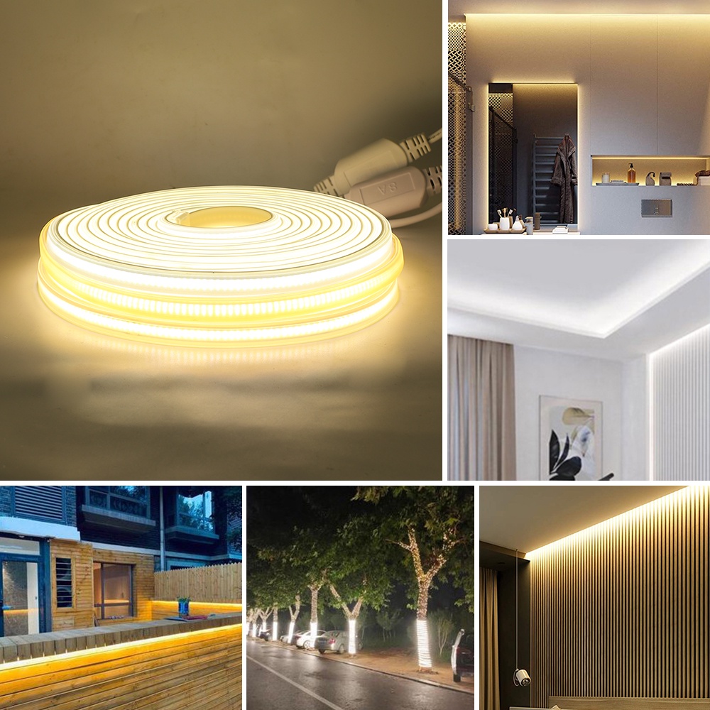220V Household Light Strip COB High Density Soft Interior Decoration ...