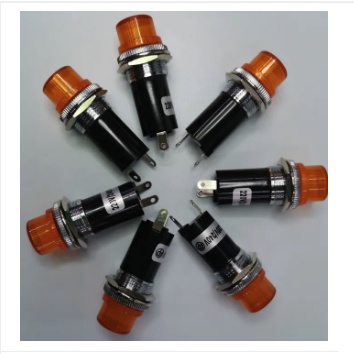 DENKO Pilot Lamp 16mm 220V, Pilot Light 16mm 220V Available in Yellow ...