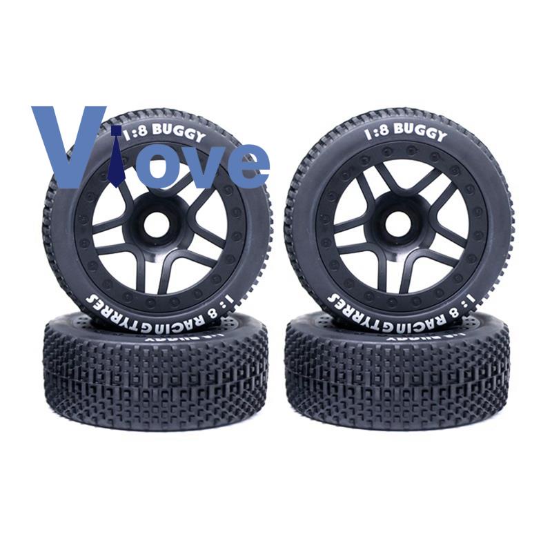 111mm 1/8 Scale RC Off Road Buggy Tires Wheel 17mm Hex for ARRMA Typhon ...