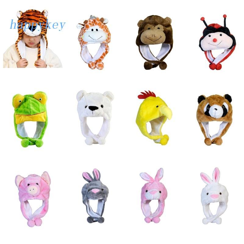 HAP Kids Animal Hats For Party Animal Earflap Hat Drama Props For Kids ...