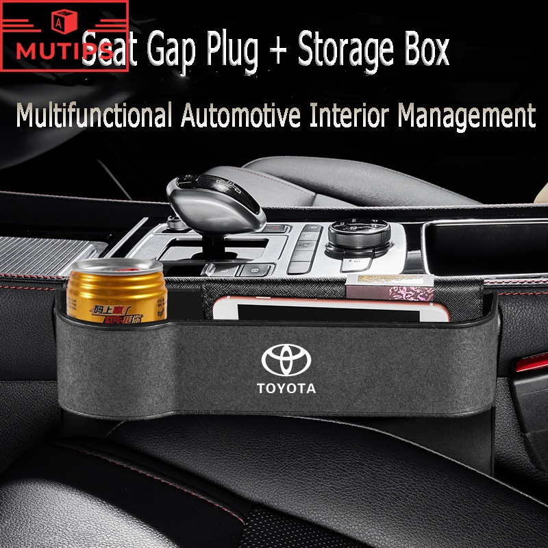 Toyota Car Seat Gap Filler Storage Organizer Box Multifunctional ...