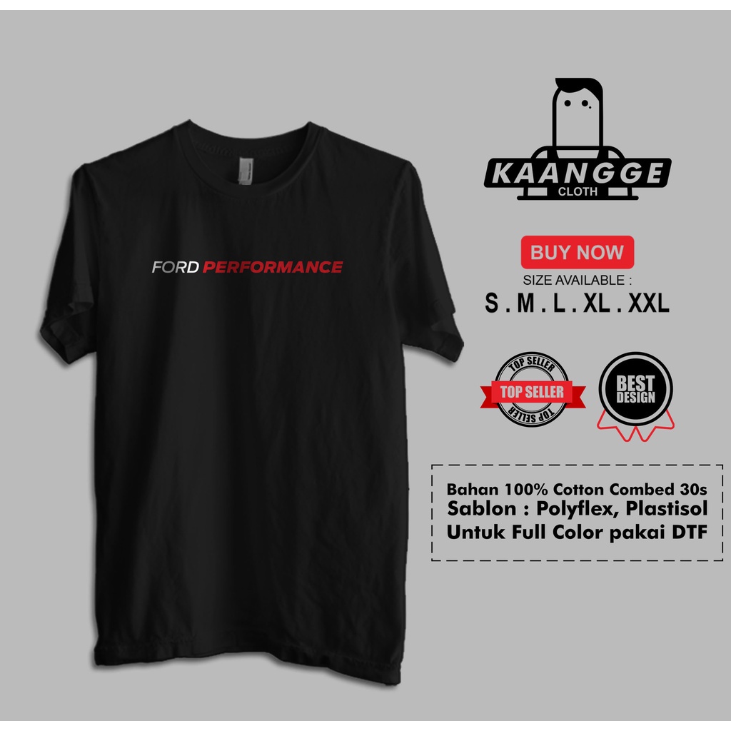 Ford Performance Car Logo Print T-Shirt | Shopee Philippines