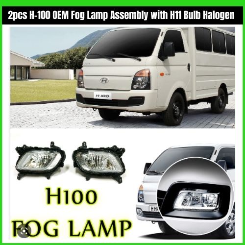 2pcs H-100 OEM Fog Lamp Assembly with H11 Bulb Halogen for 2015-2022 ...