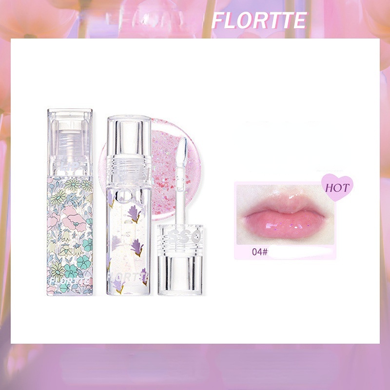 FLORTTE/Flower Loria Lip Oil Hydrating, Moisturizing, Exfoliating, Lip ...