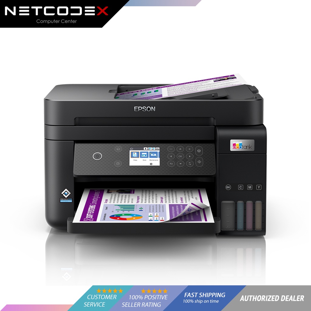 Epson EcoTank L6270 A4 Wi-Fi Duplex All-in-One Ink Tank Printer with ...