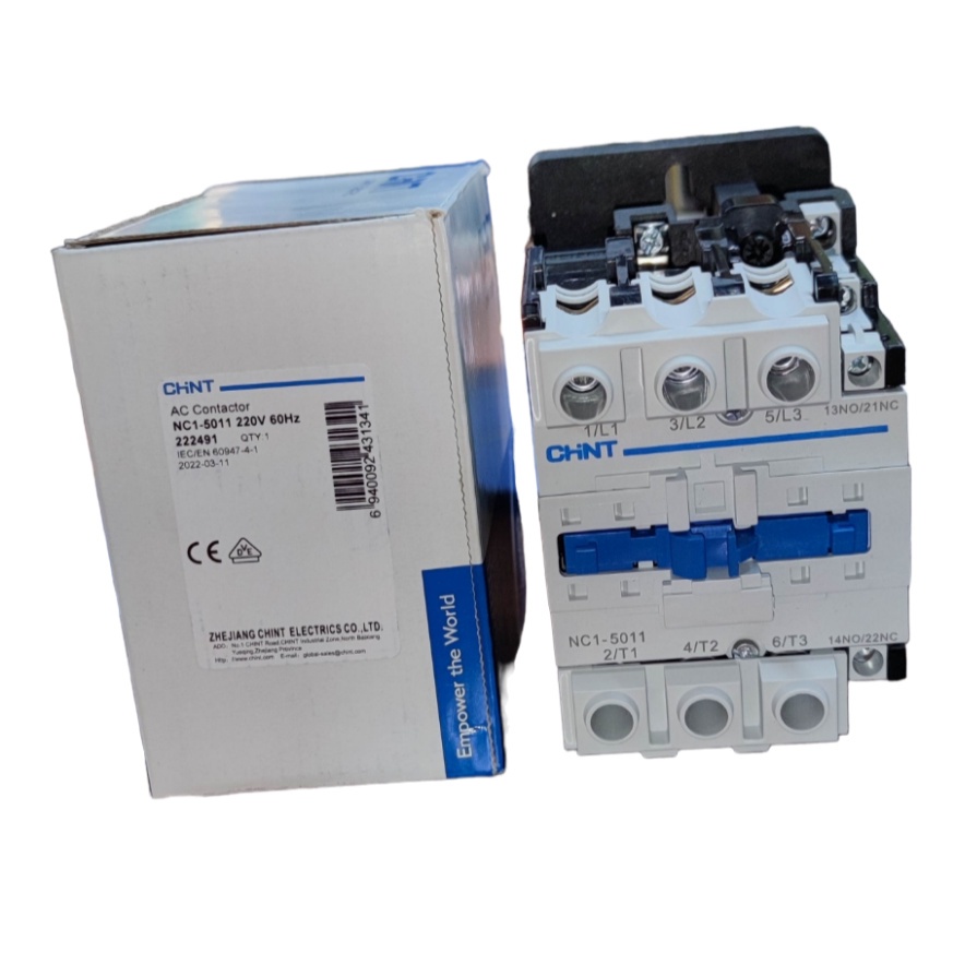 Chint Magnetic Contactor 80A 220V 1 N Close + 1 N Open Operational ...