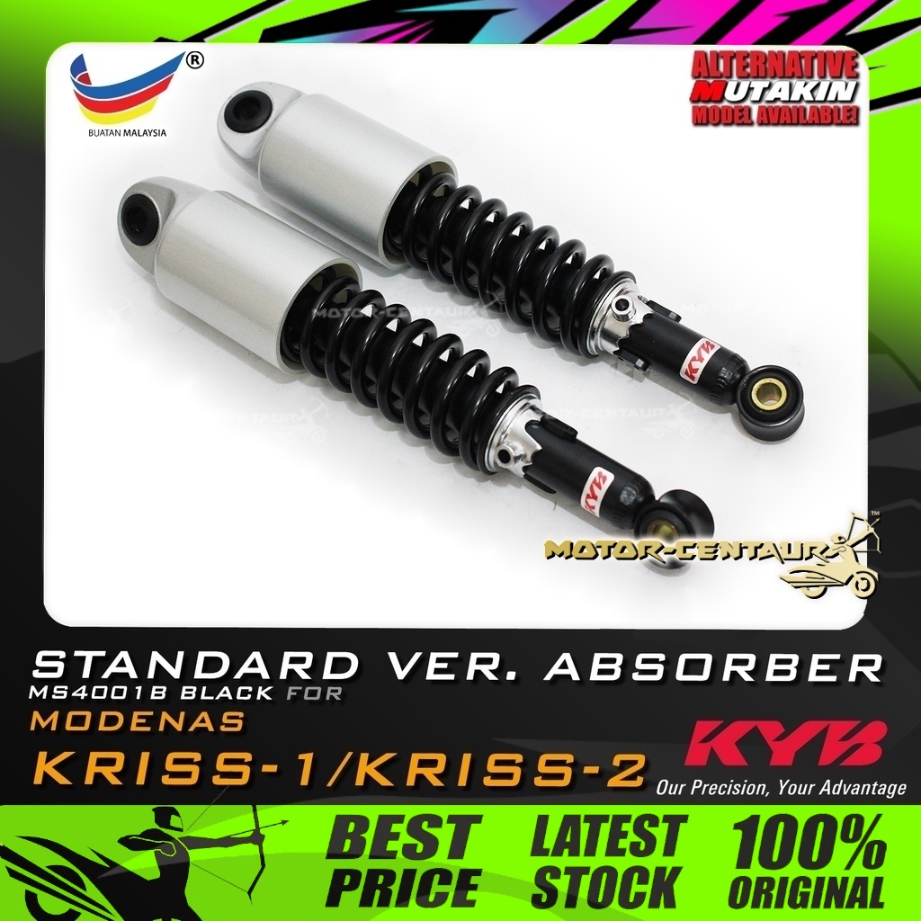 PENYERAP HENTAKAN KYB KAYABA REAR SHOCK ABSORBER MS4001B MS4001 B MODENAS KRISS 110 1, 2 BLACK ...