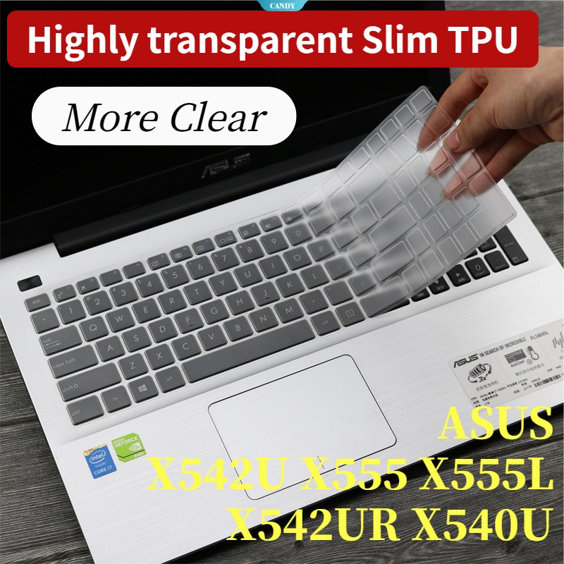 15.6 Inch Laptop Keyboard Cover Waterproof Silicone Case for ASUS X542U ...