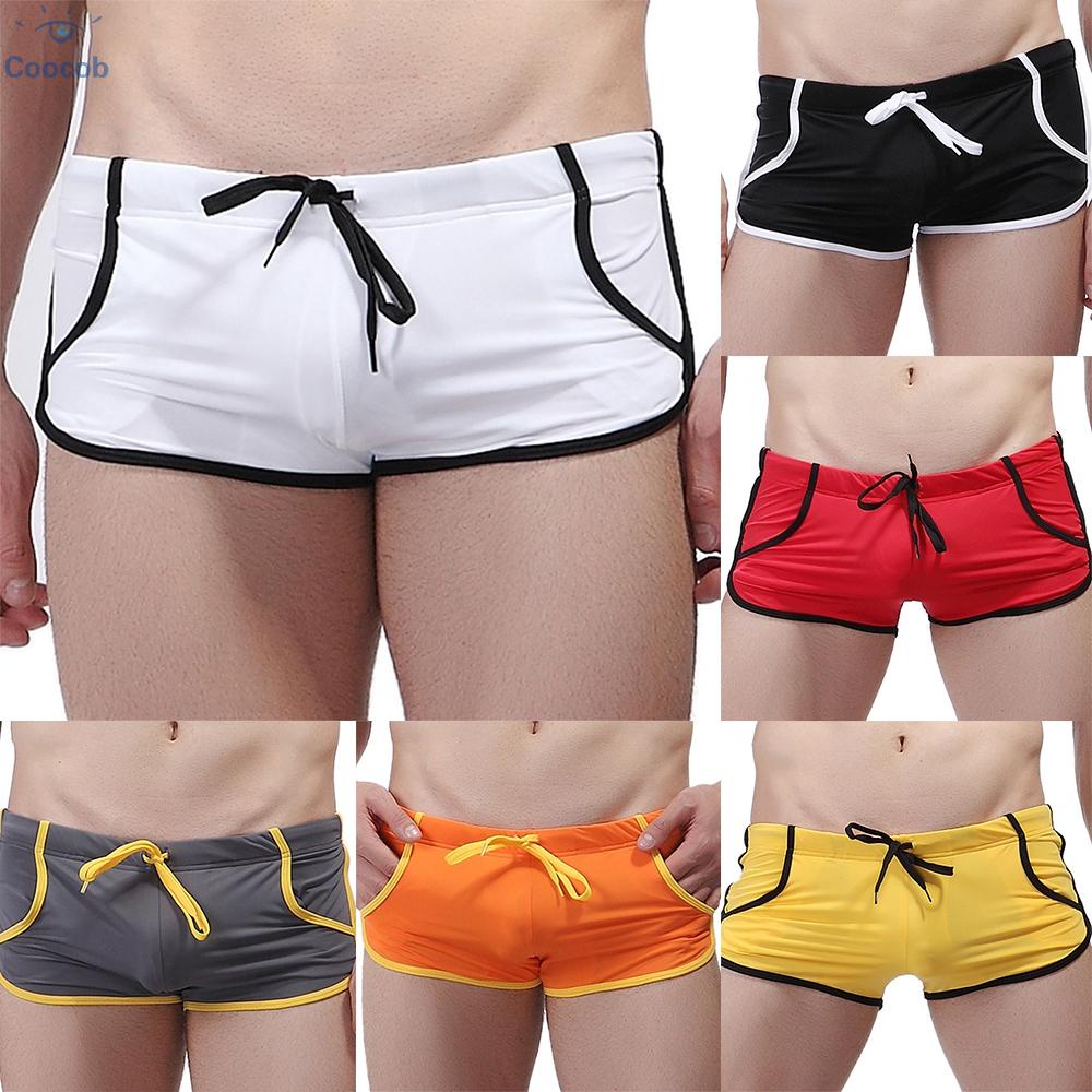 Swim Trunks Big Pouch-Cup Bikini Boxer Shorts Men Quick-Drying Surfing ...