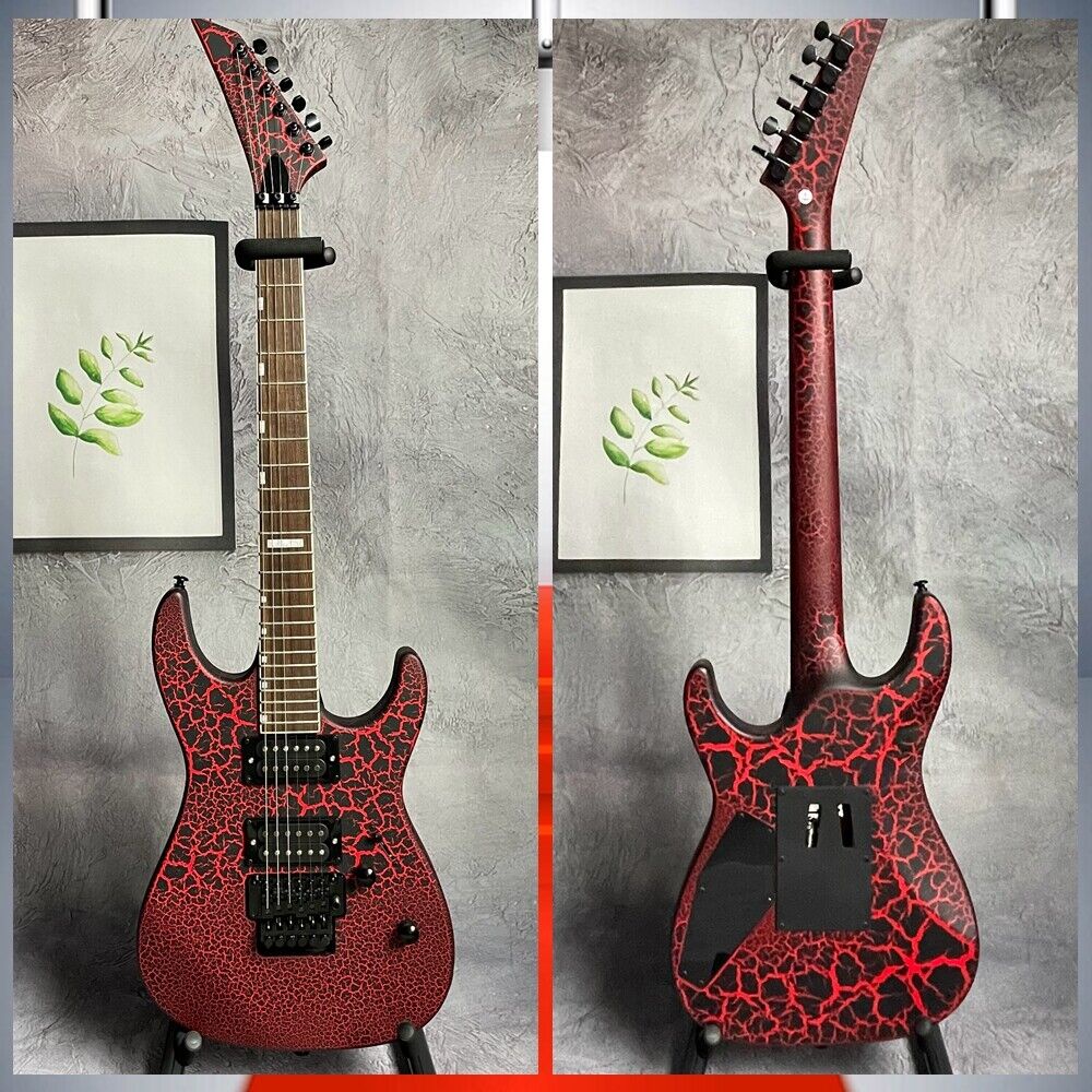 Jackson Red Tortoise Burst Body Electric Guitar One Piece Body Floyd ...
