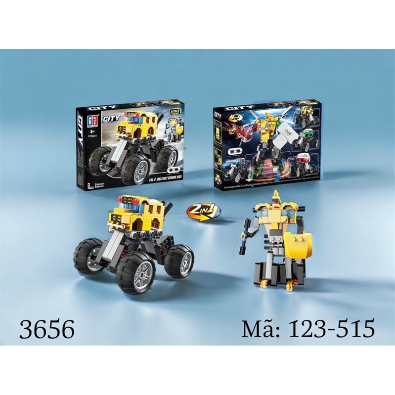 Lego 135 Pieces robo Transformer Off-Road Vehicle Assembly lego Box ...