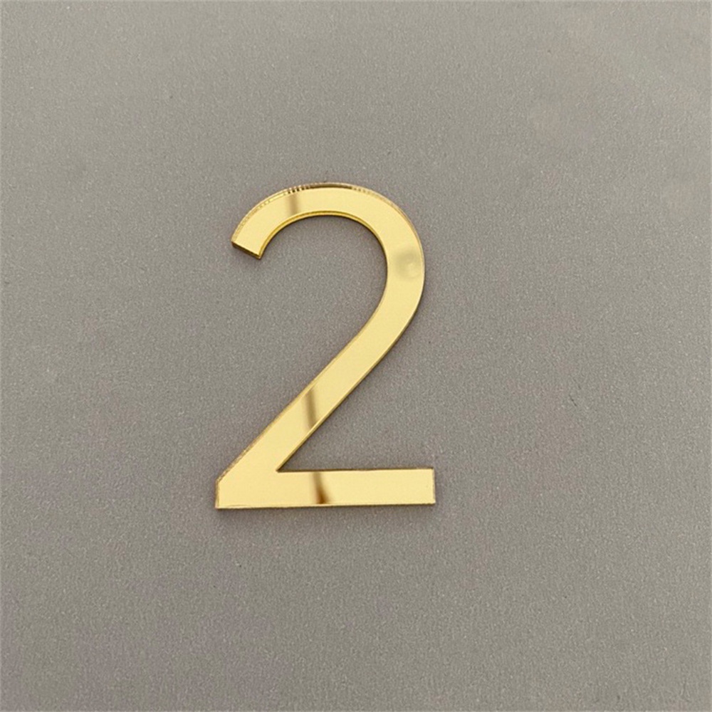 Self-adhesive 3d Numeral Plate Plaque Sign Gate Digits Number Tag Label ...