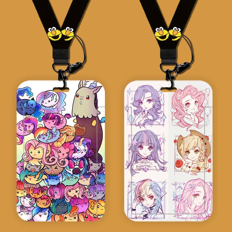 Cartoon My Little Pony ID Card Holder lanyard ID Card Holder Subway Bus ...