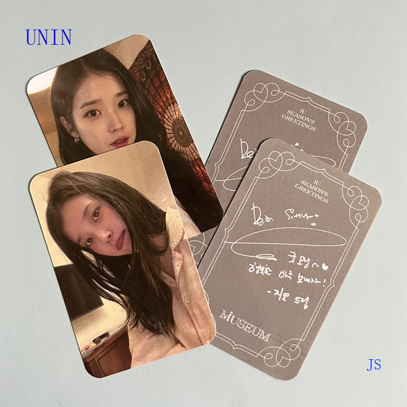 UNIN 2PCS/Set Kpop IU Lee Ji En 2023 SEASON'S GREETINGS Photo Cards ...