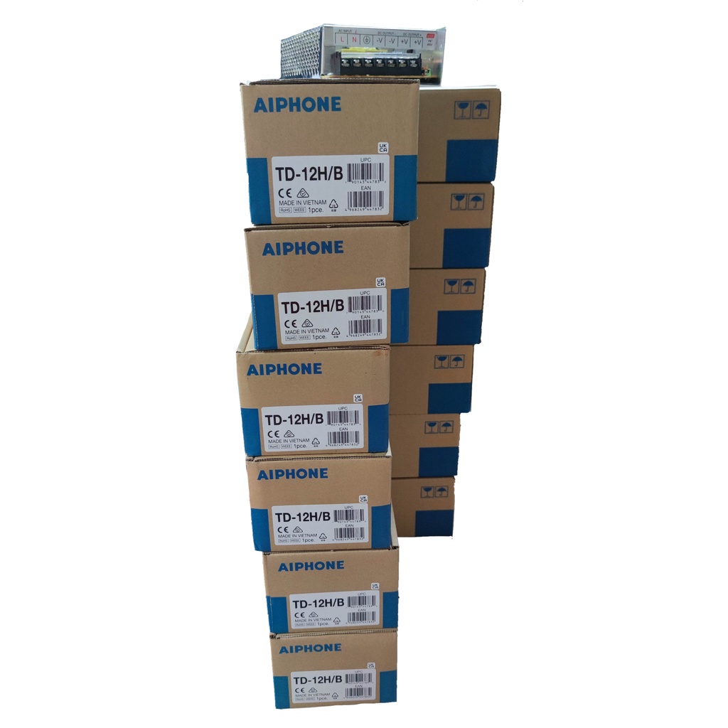 AIPHONE 12 Intercom Stations All Master Unit with 12V 10A Power Supply ...