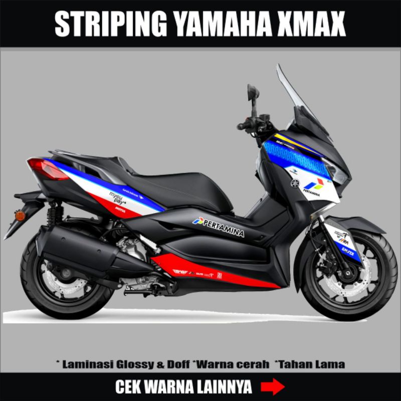 Sticker Yamaha Xmax Mandalika Edition/Striping List Variation Of ...