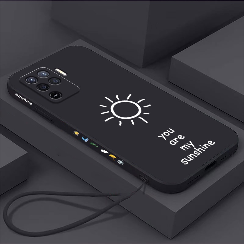 Casing OPPO A94 F19 PRO RENO 5F RENO5 LITE phone case simple little sun ...