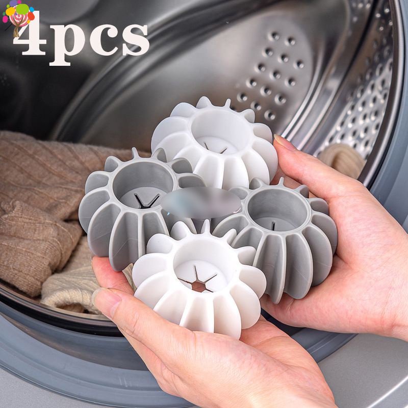 Reusable Silicone Laundry Ball Clothes Hair Cleaning Tools Pet Hair ...