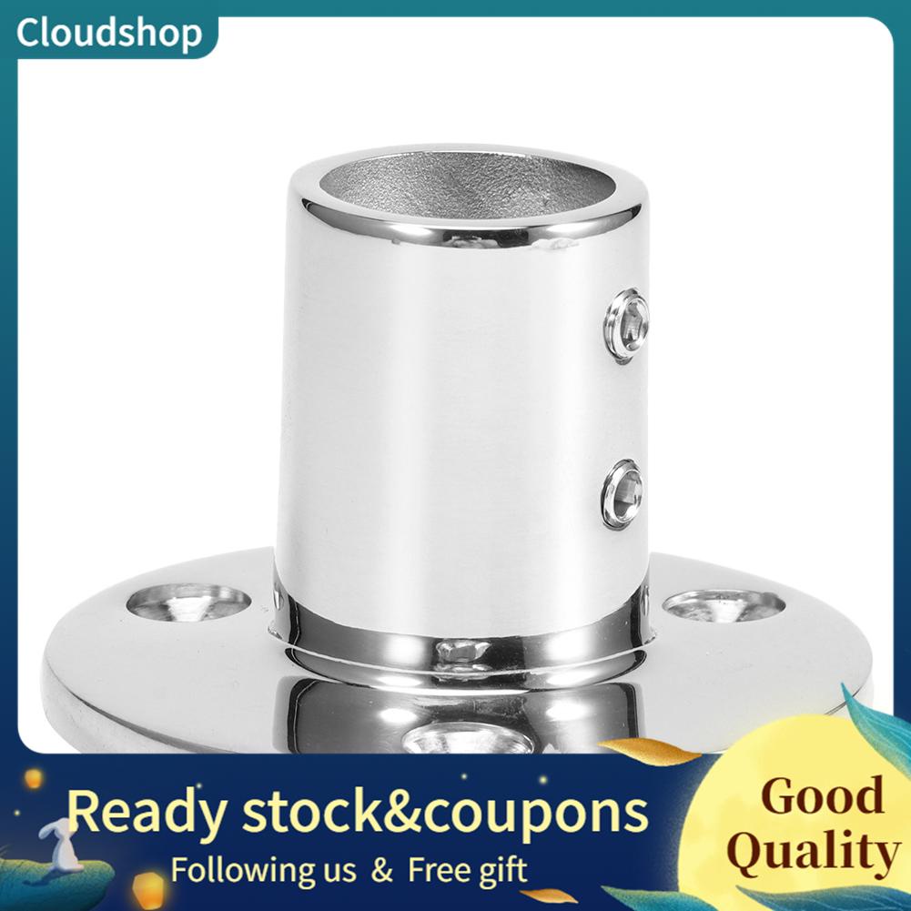 Cloudshop 90 Degree Round Tube Base Hand Fitting 316 Stainless Steel ...