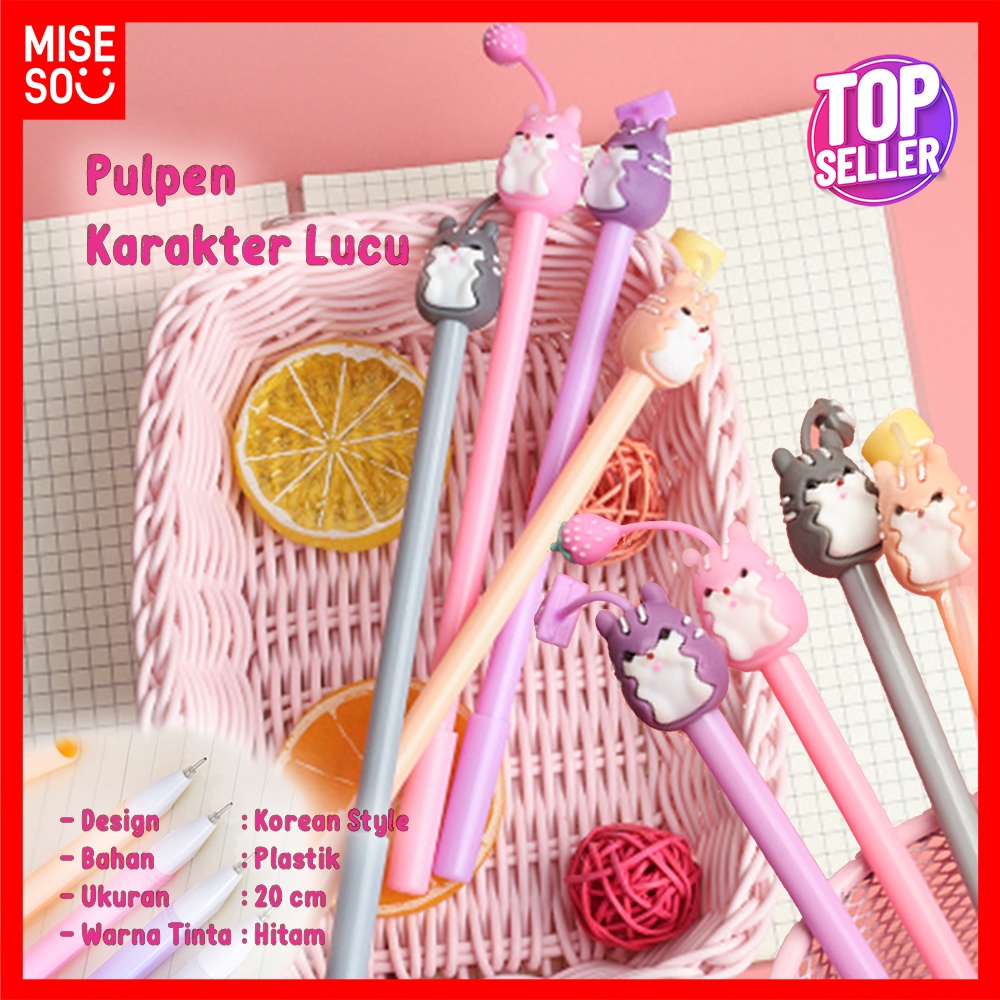 Miseso Character Pen Fruit Doll Character Pen Cute Student Korean Gel ...