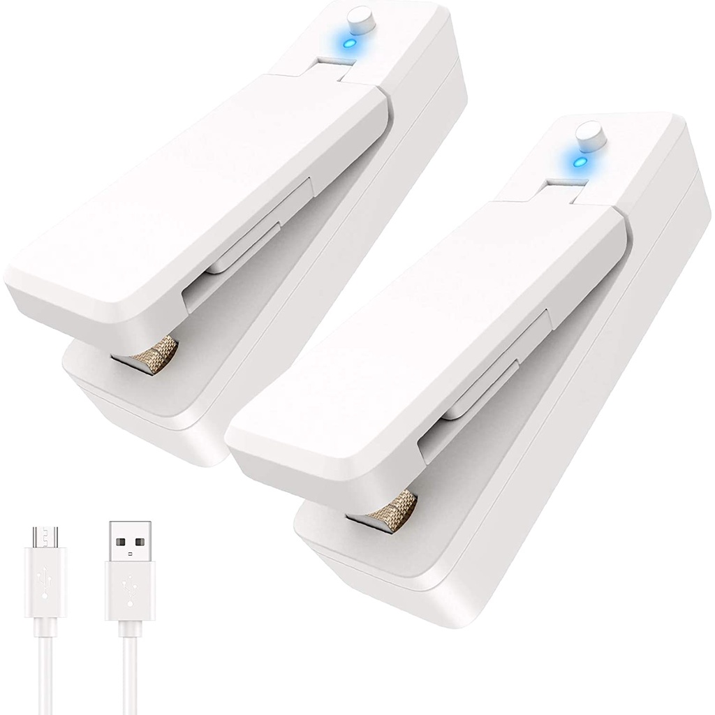 HYHJH Mini Bag Sealer, 2 in 1 Heat Sealer and Cutter, Rechargeable Portable Sealing Machine ...