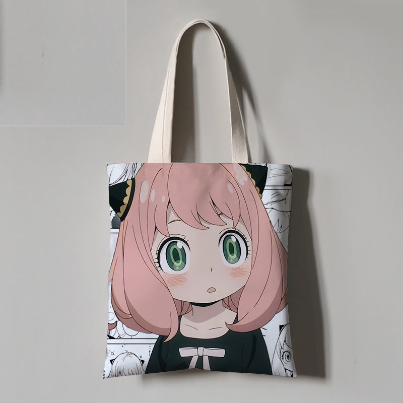 SPY X FAMILY Anime Merchandise Canvas Bag Anya Forger Handbag | Shopee ...