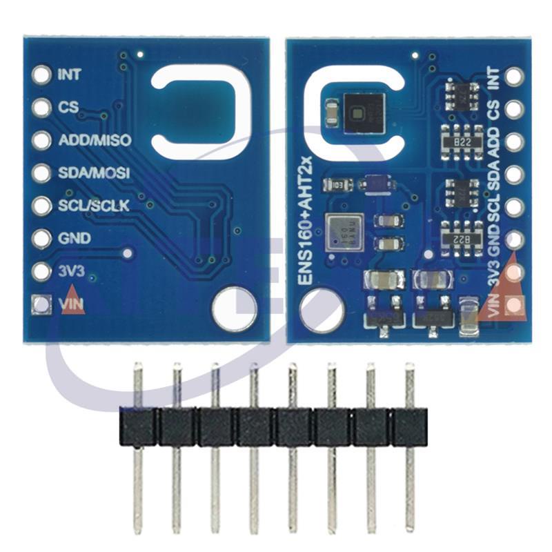 Ens160aht21 Carbon Dioxide Co2 Eco2 Tvoc Air Quality And Temperature And Humidity Sensor 