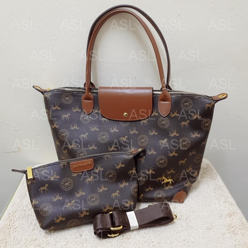 ASL Lapolaffe Classy Tote Bag Fashion PU Leather | Shopee Philippines