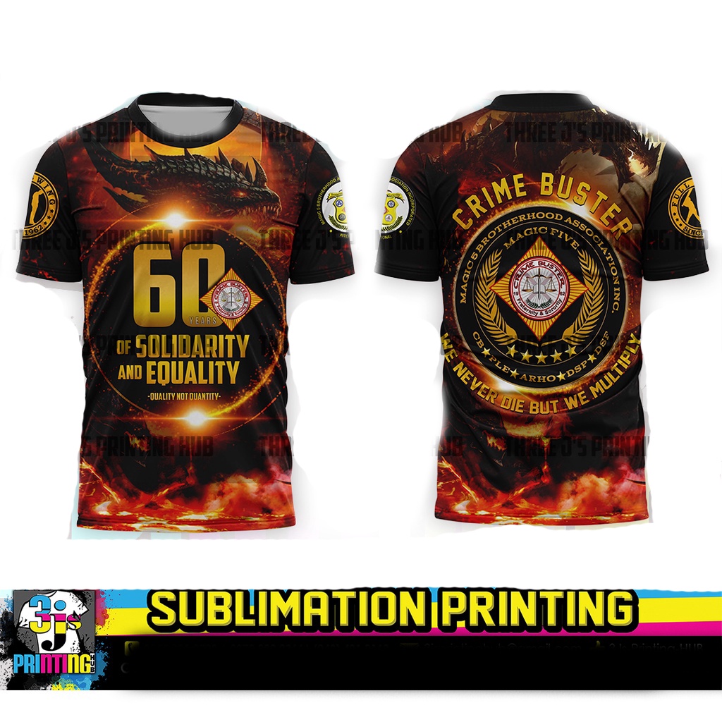 Magic 5 Fraternity Shirt MAGIC FIVE: CRIME BUSTER 60 ANNIVERSARY ...