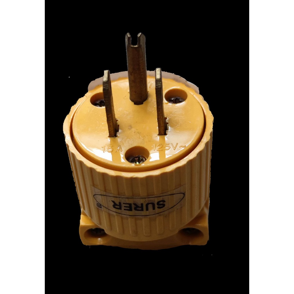Surer Flat Pin with Ground Plug 15A 125V AC #328 - 328 | Shopee Philippines