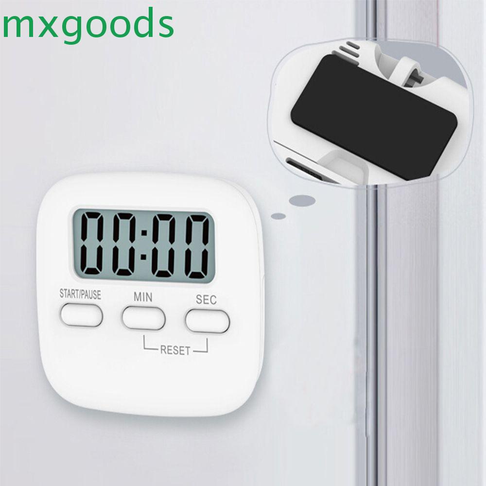 MXGOODS DIY Kitchen Timer Reminder Cooking Alarm Clock Magnetic with Stand Large Countdown LCD ...