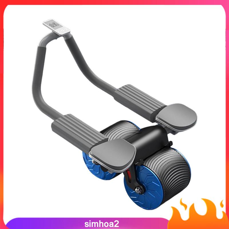 Portable Plank Trainer Ab Roller Wheel Core Trainer with Timer LCD ...