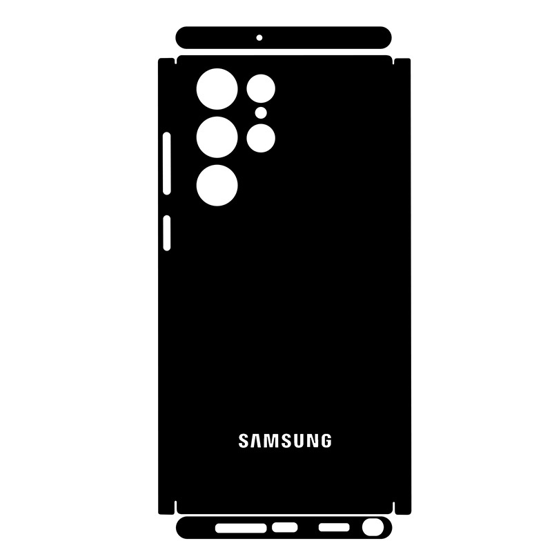 Samsung Galaxy S23 S22 Ultra Decal Skin Plain Color with LOGO Back ...