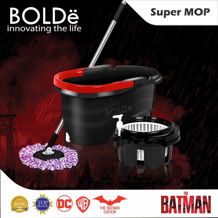 BOLDE SUPER MOP BATMAN EDITION FLOOR MOP TOOL | Shopee Philippines