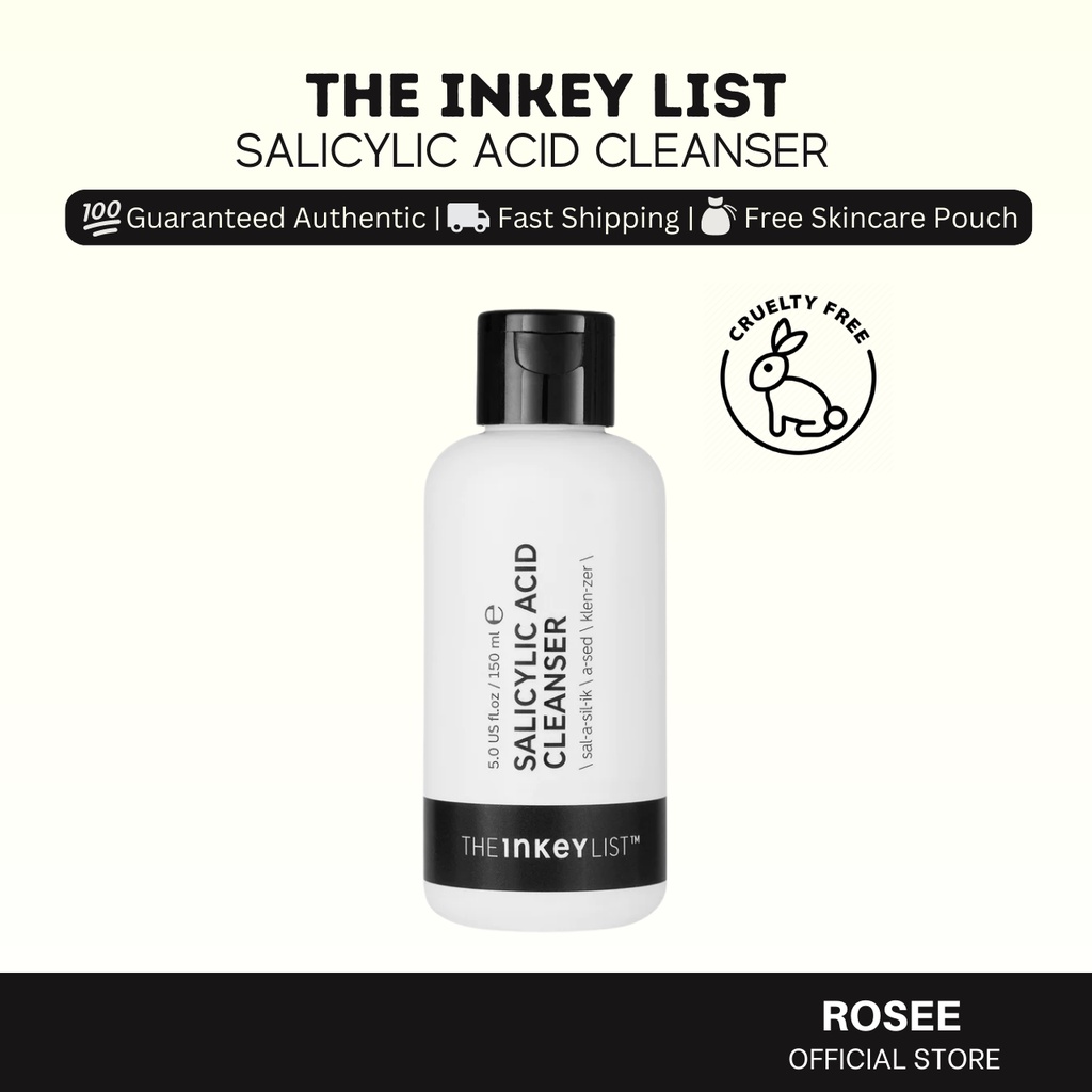 The Inkey List Salicylic Acid Acne + Pore Cleanser 150ml / 300ml ...