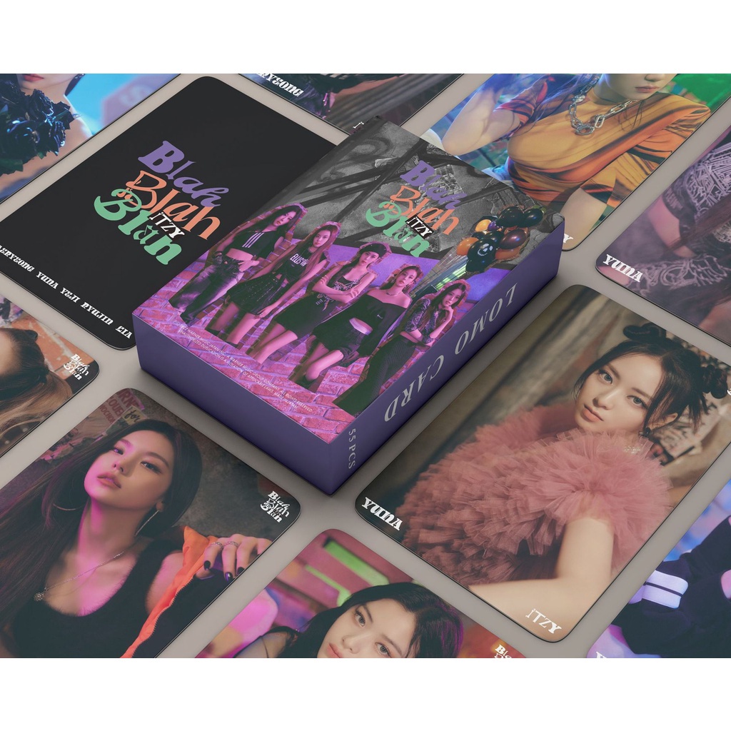 Available K-POP Korean group ITZY Japan album Blah Blah Blah photocard collecting LOMO 55pcs in ...