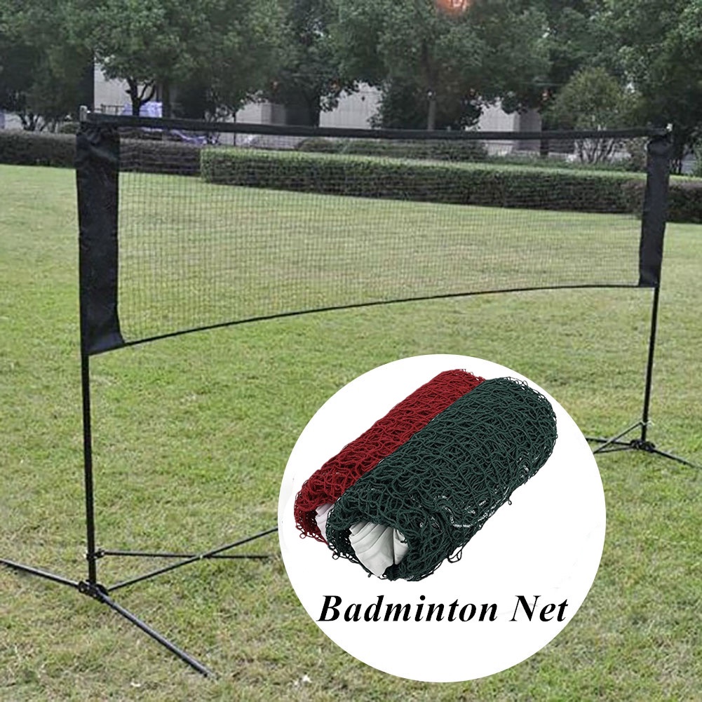 Foldable Badminton Net, 2 Colors Portable Durable Badminton Mesh Net for Outdoor Sports ...