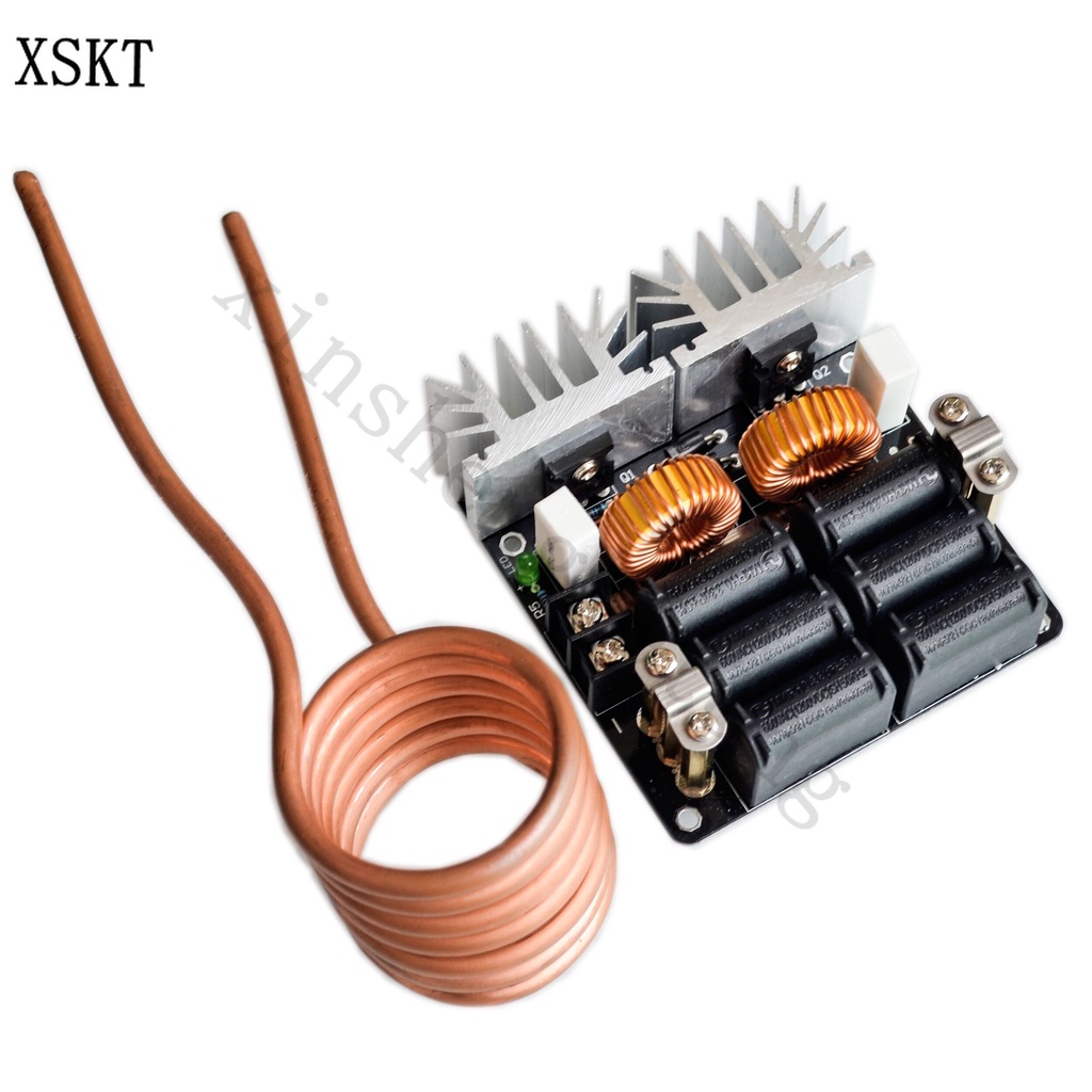 Low ZVS 12-48V 20A 1000W Low Voltage Induction Heating Board High Frequency Induction Heating ...