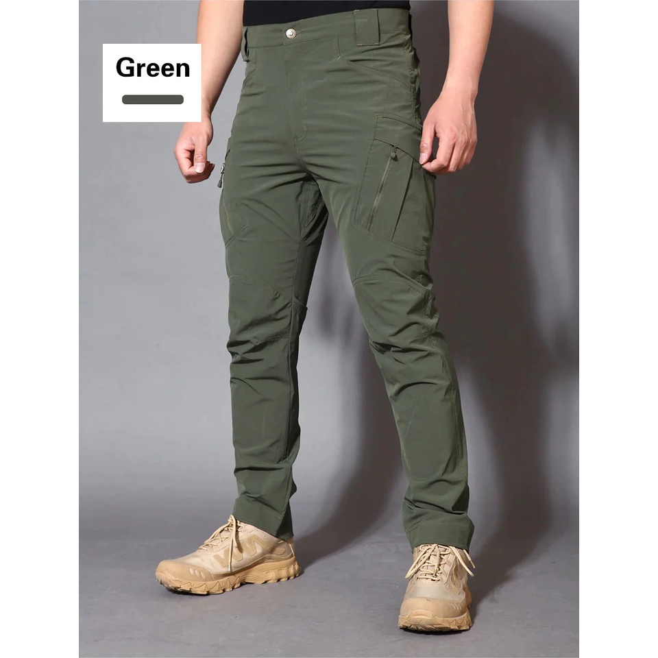 Mens Flex Ripstop Tactical Pants IX9 Combat Stretch Trousers Waterproof ...