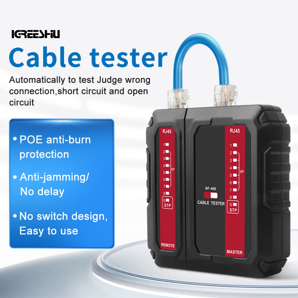 igreeshu Easy to Use Ethernet Cable Tester Industry Supply Network ...