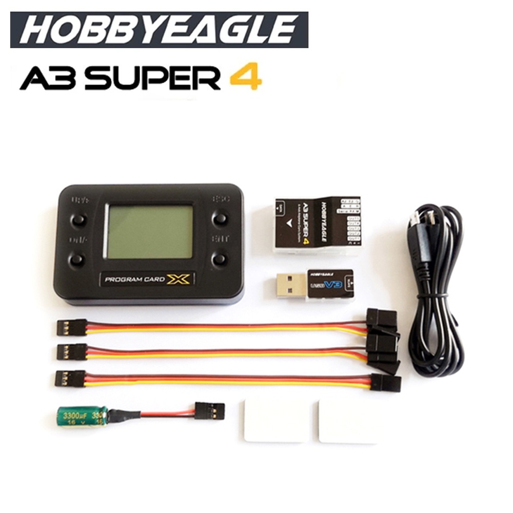 Hobbyeagle A3 Super 4 A3S4 Super4 Flight Controller 6-axis Airplane Gyro& Stabilizer System ...