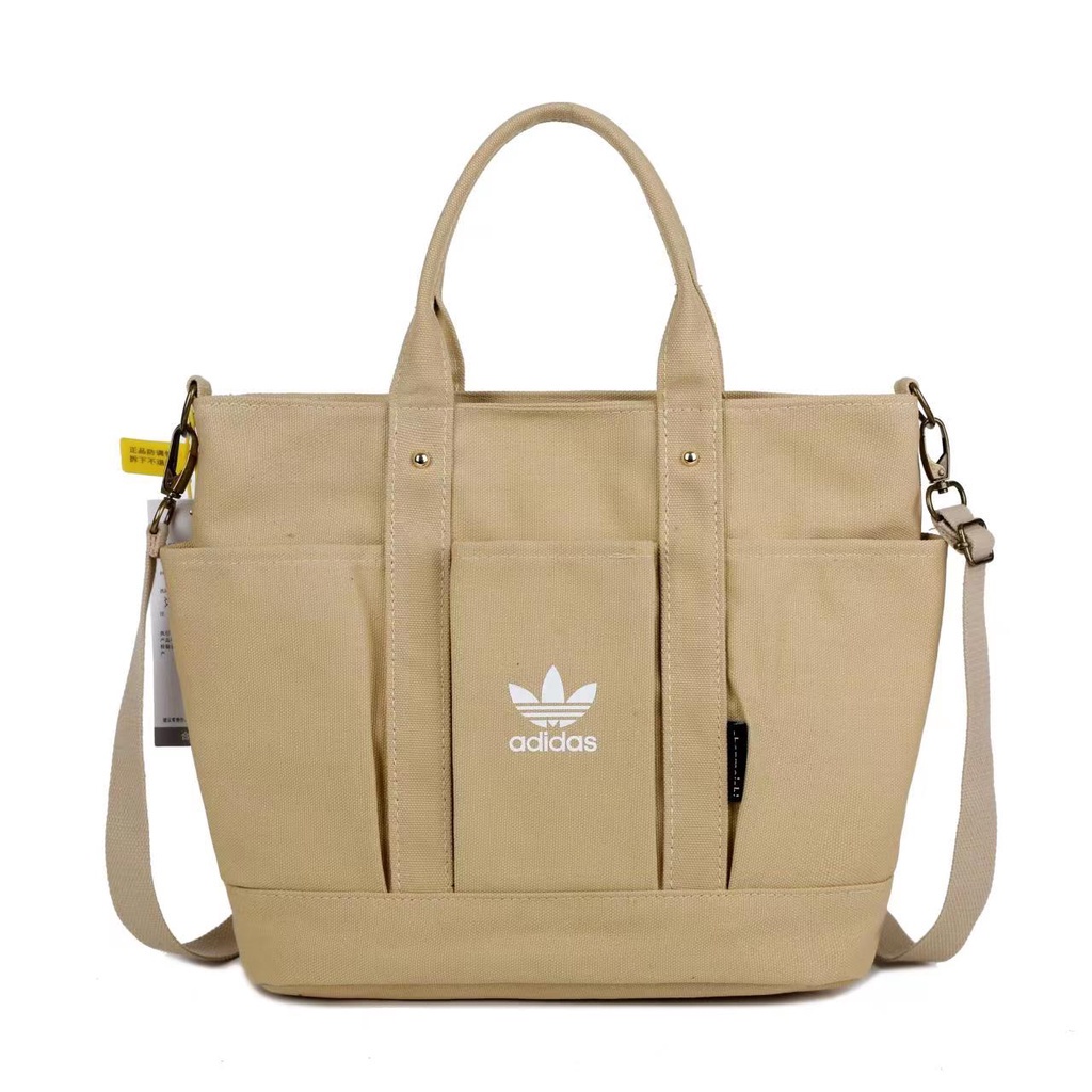 Adidas Bag Women Canvas Sling Bag Travel Shoulder Double Pocket Bag ...