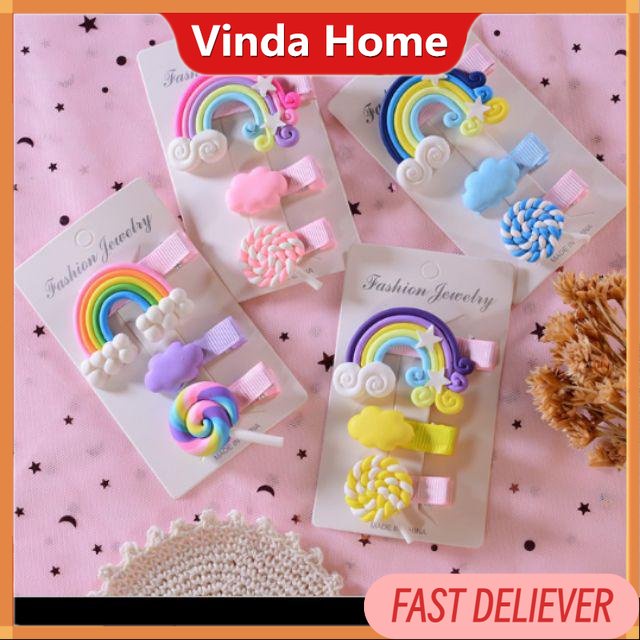 14 Pieces Cute Hair Clip Set Flower Girl Hair Accessories Bangs Hair ...