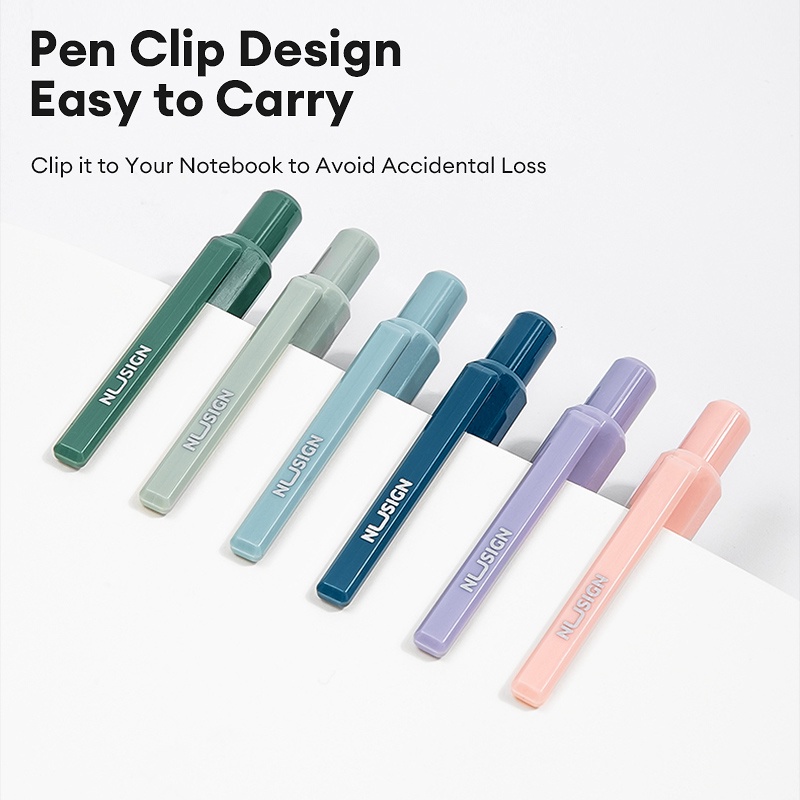 Nusign by Deli Gel Pen Ballpen 0.5mm Black Ink Perfect Smooth Writing ...