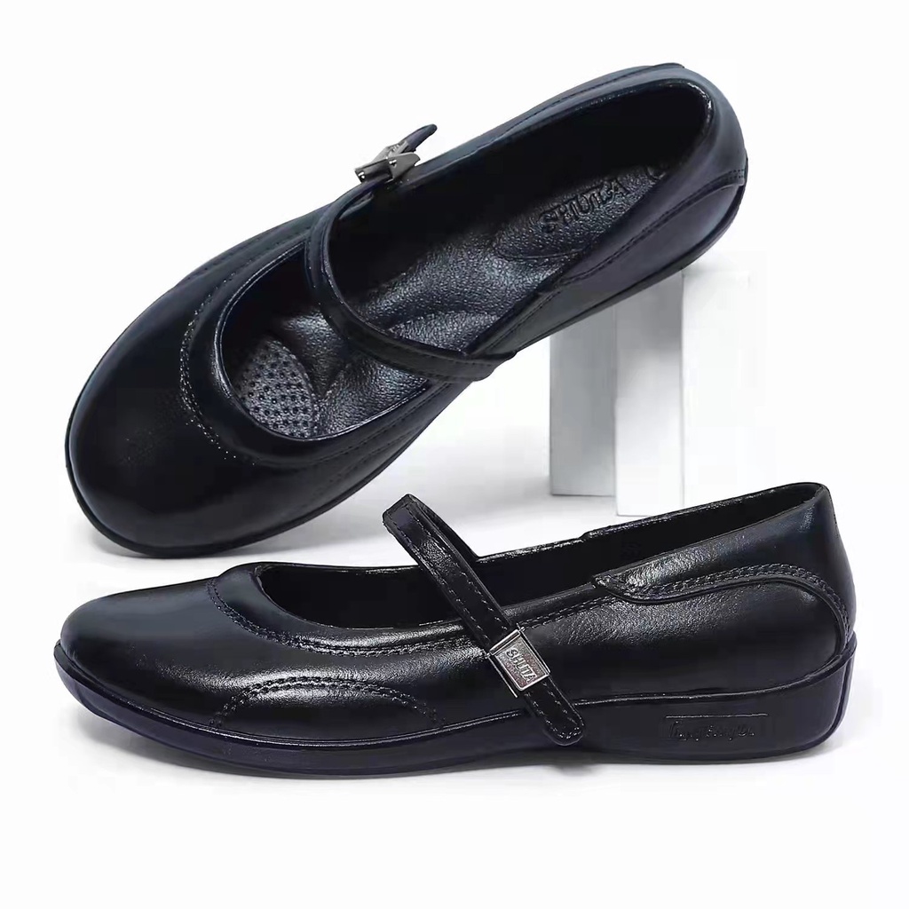 new shuta school women's black shoes 551 | Shopee Philippines