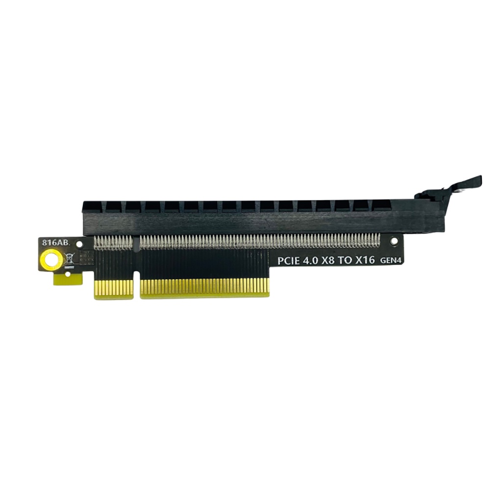 JMT PCIe 4.0 X4 /X8 to X16 Riser Card Converter / X16 90degree Right ...